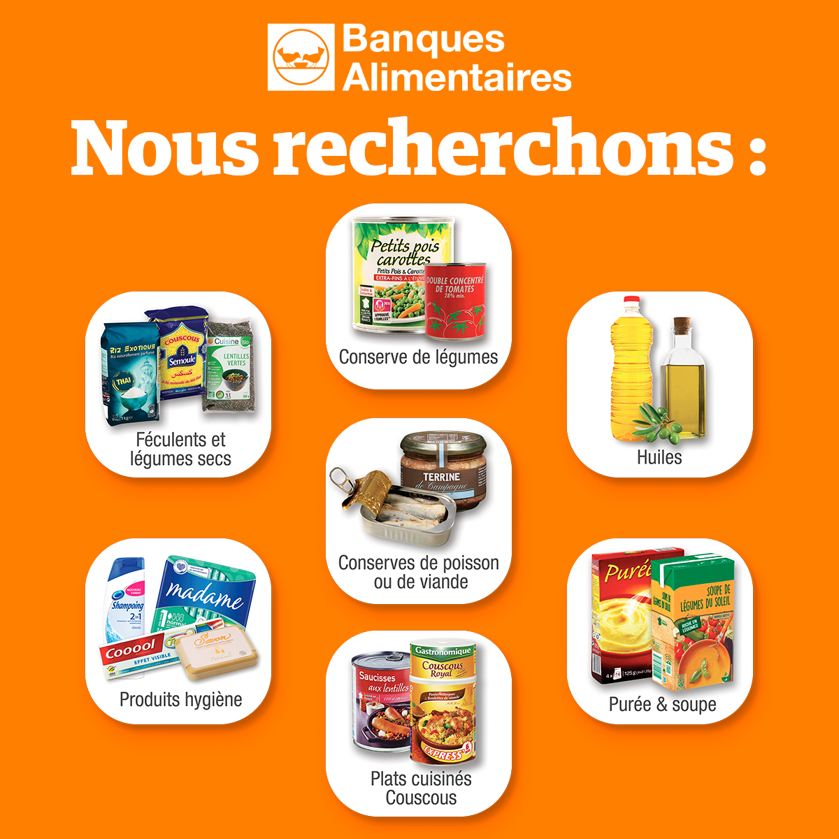 Banques alimentaires : collecte nationale - Ville d'Ornans
